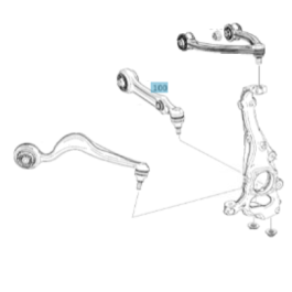 A2223303307 Original Mercedes-Benz Federlenker Vorderachse S-Klasse 222 ...
