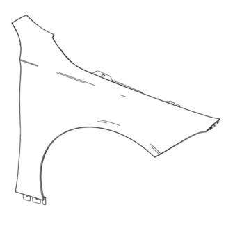 A1188810300 Original Mercedes-Benz Kotflügel vorne links CLA C118 Coupé ...