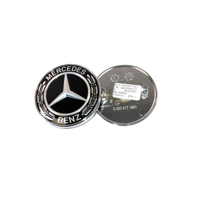 A0008171801 Original Mercedes-Benz Motorhauben-Emblem schwarz ...