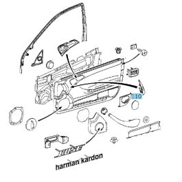A2037270388 Original Mercedes-Benz Lautsprecherabdeckung links C-Klasse ...